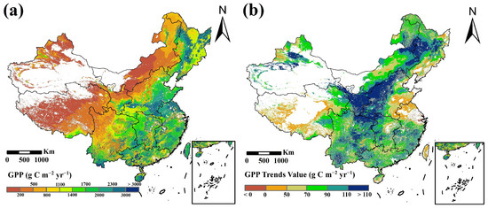 Exploring the Spatiotemporal Alterations in China’s GPP Based on the ...
