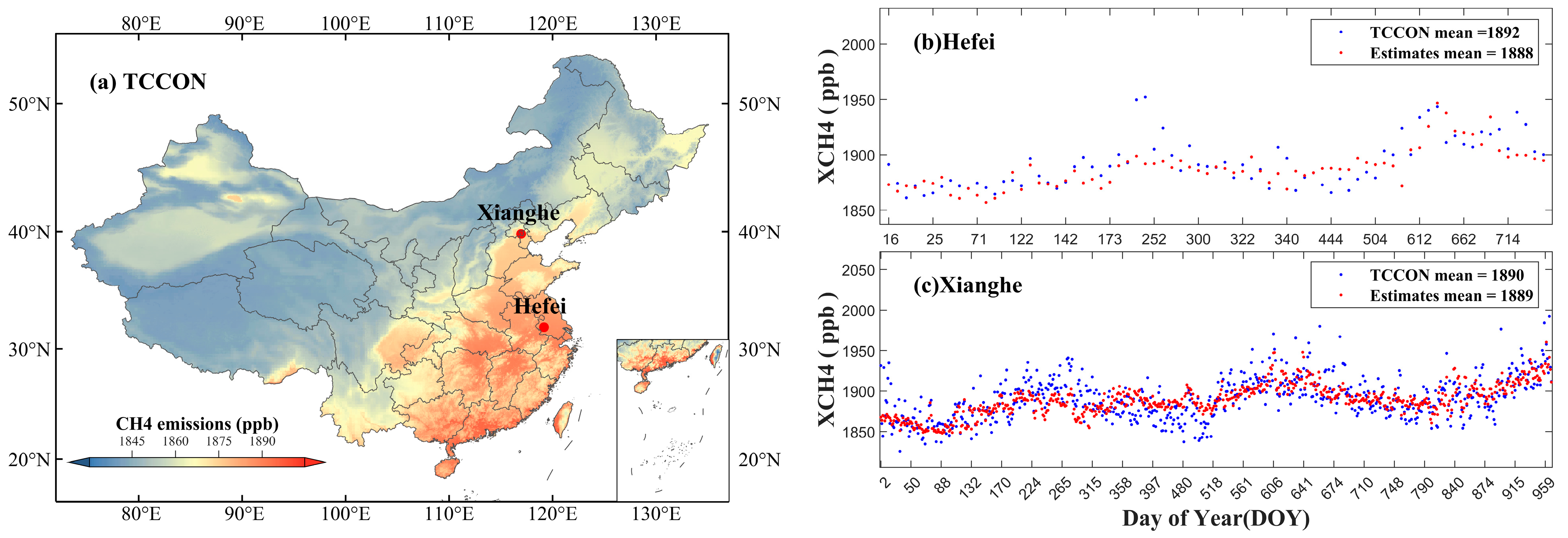 Monitoring Methane Concentrations with High Spatial Resolution over China by Using Random Forest ...