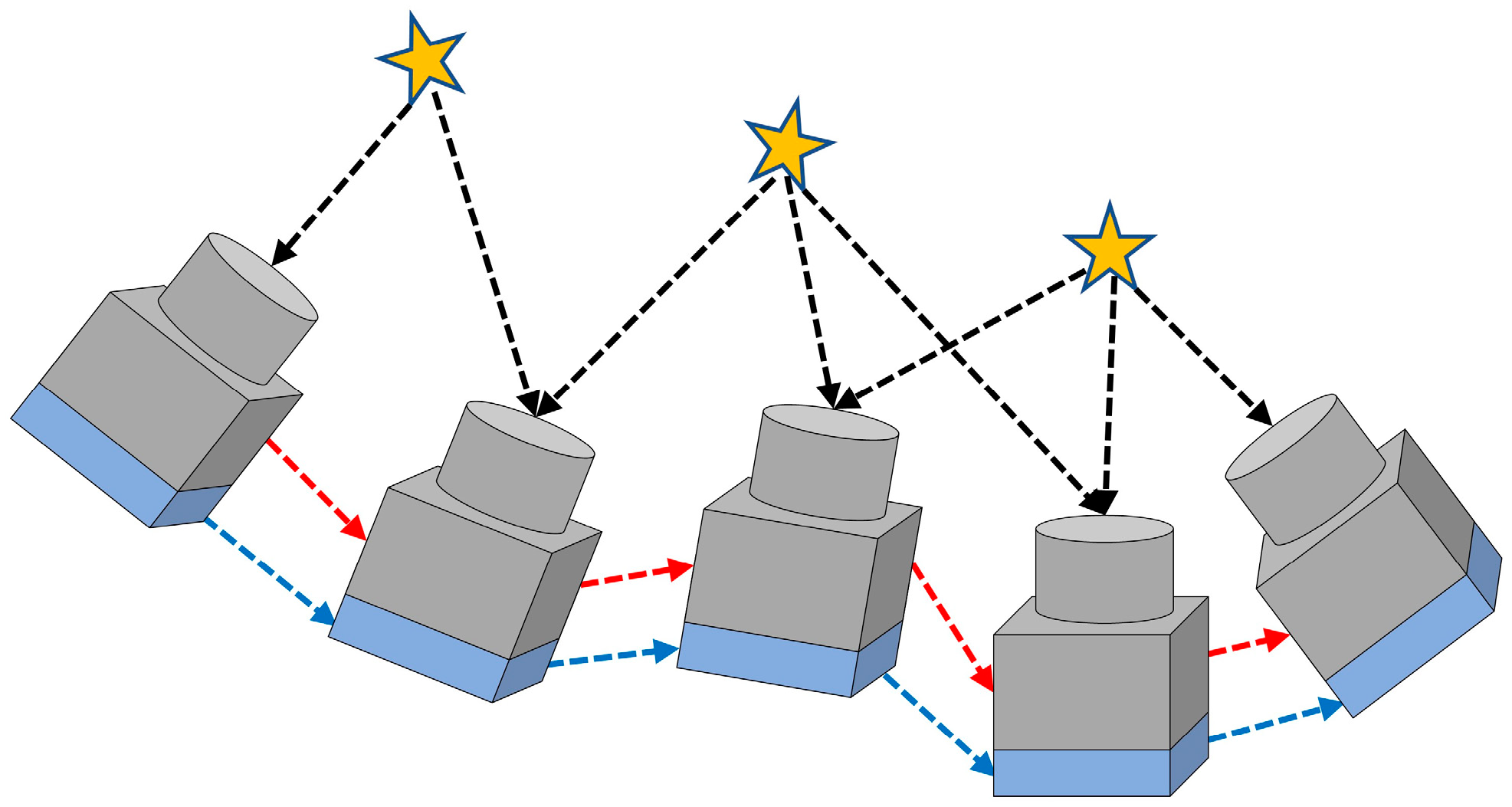 Tightly Coupled Visual–Inertial Fusion for Attitude Estimation of Spacecraft
