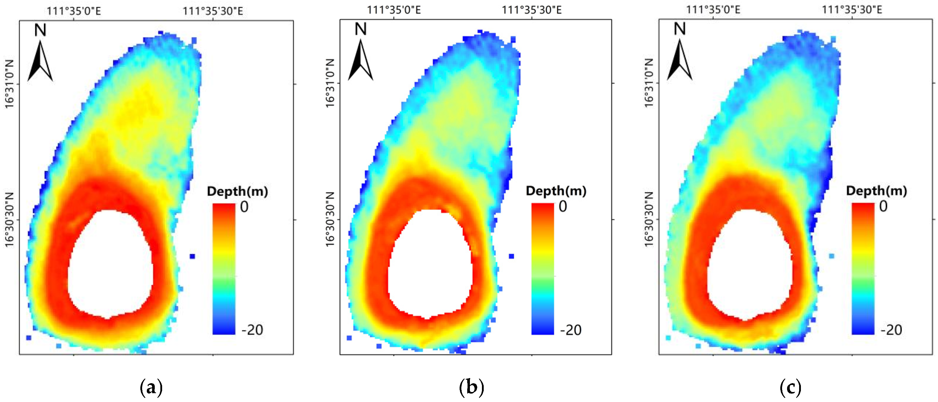 Multi-Temporal Image Fusion-Based Shallow-Water Bathymetry Inversion ...