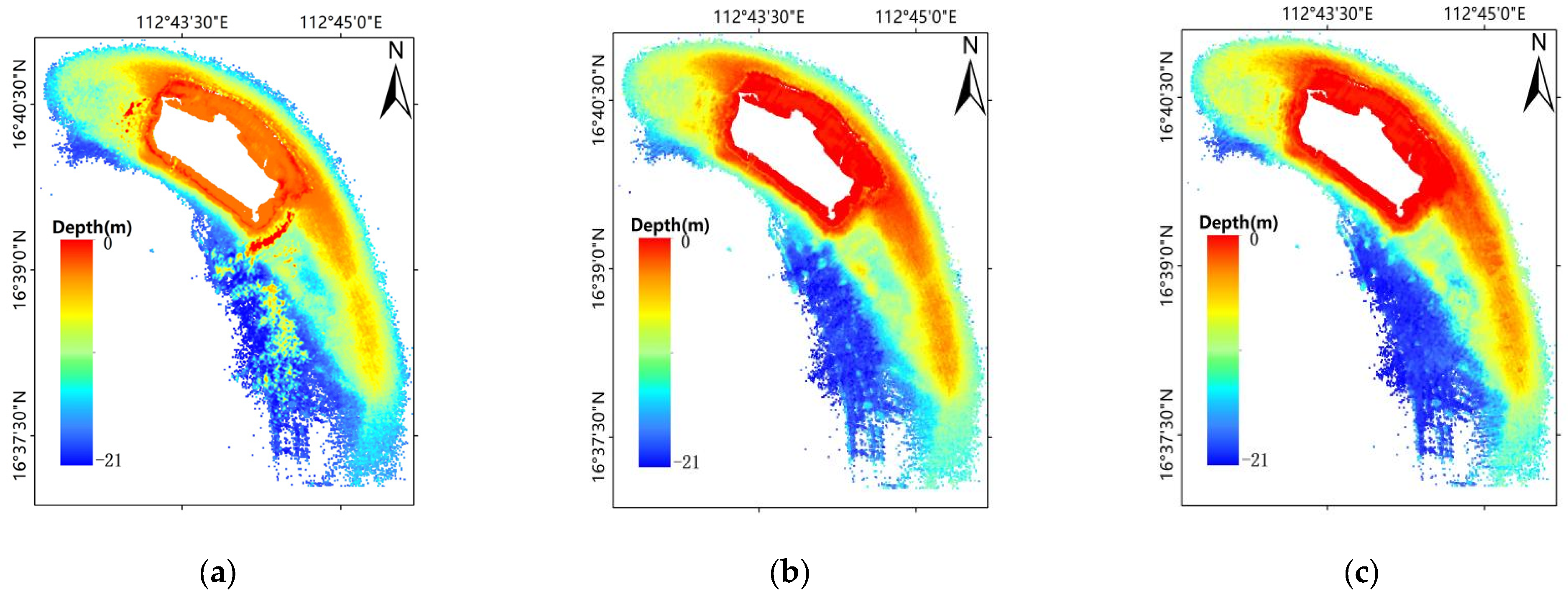 Multi-Temporal Image Fusion-Based Shallow-Water Bathymetry Inversion ...
