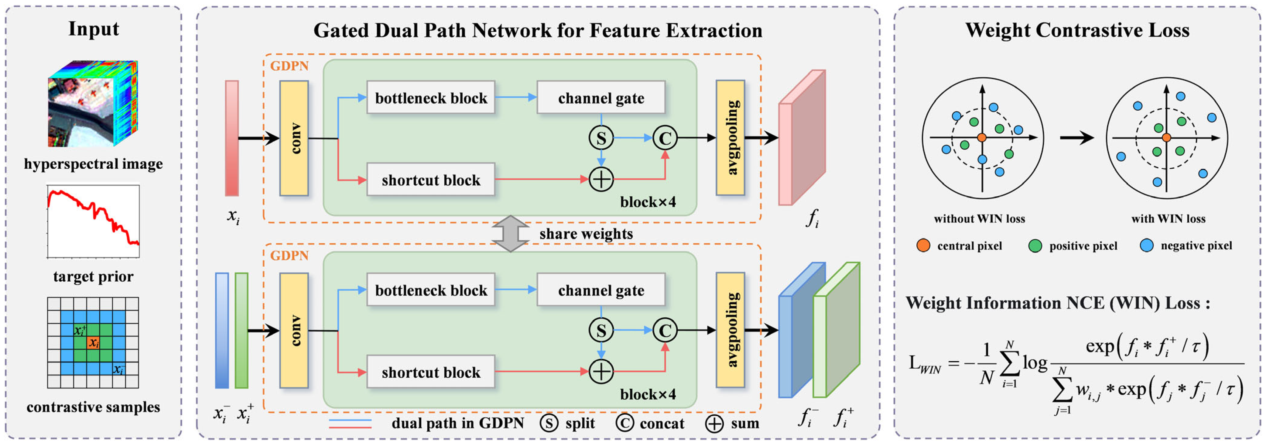Contrastive Learning-Based Hyperspectral Image Target Detection Using a Gated Dual-Path Network
