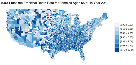 Risks | Free Full-Text | Modeling County-Level Spatio-Temporal ...