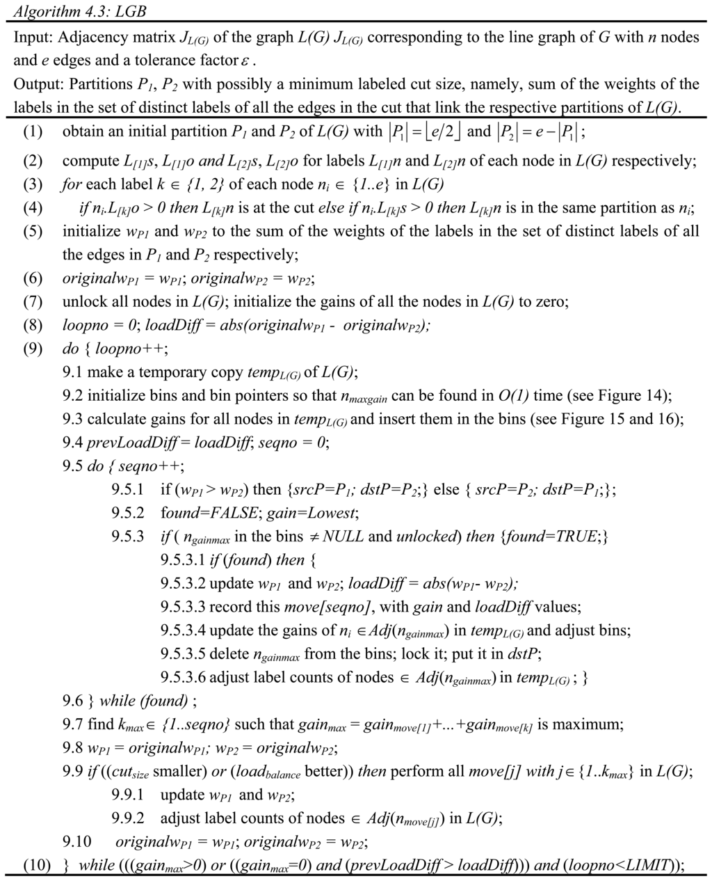 Vertex Separators for Partitioning a Graph