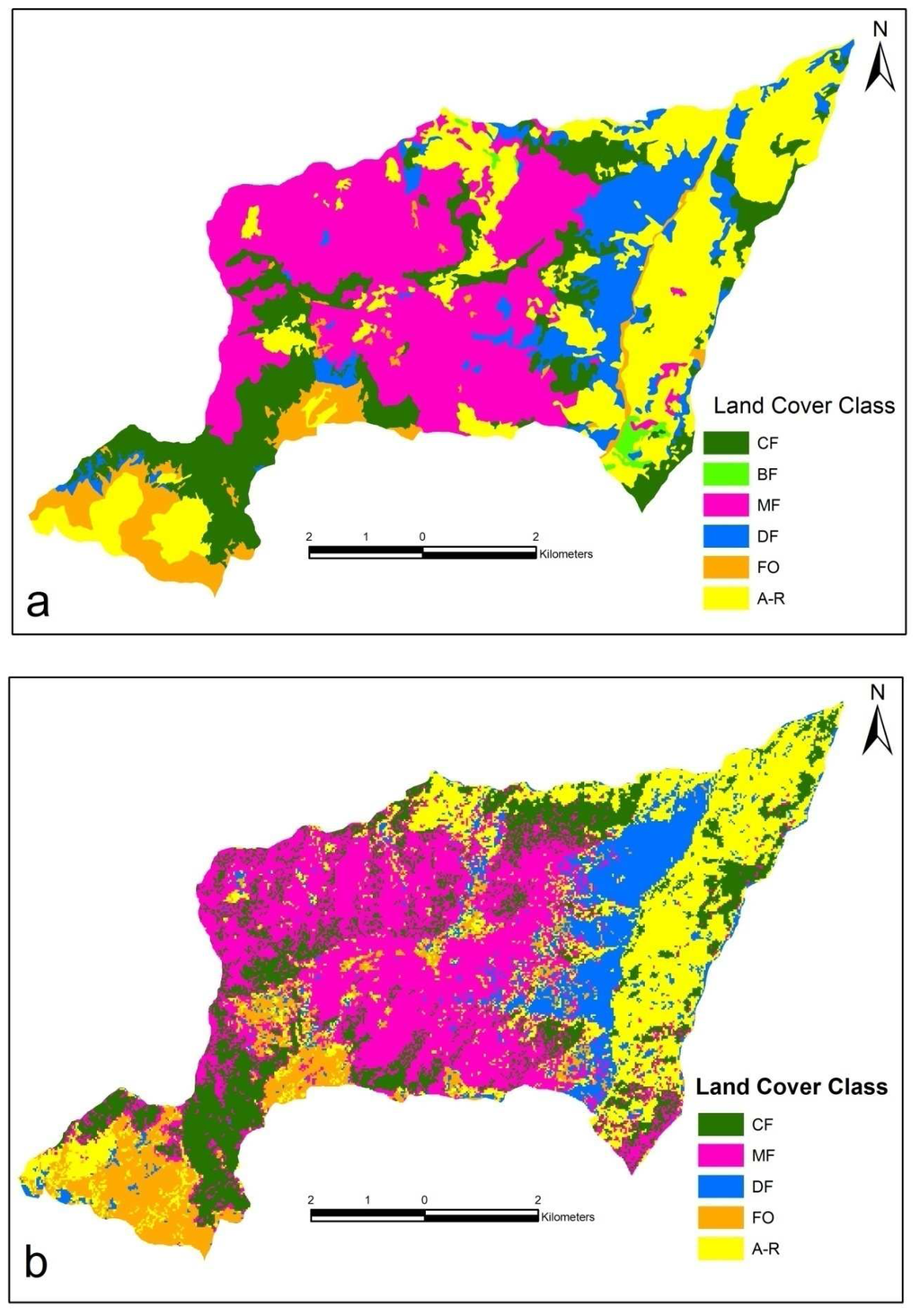 Estimation of Stand Type Parameters and Land Cover Using Landsat-7 ETM ...