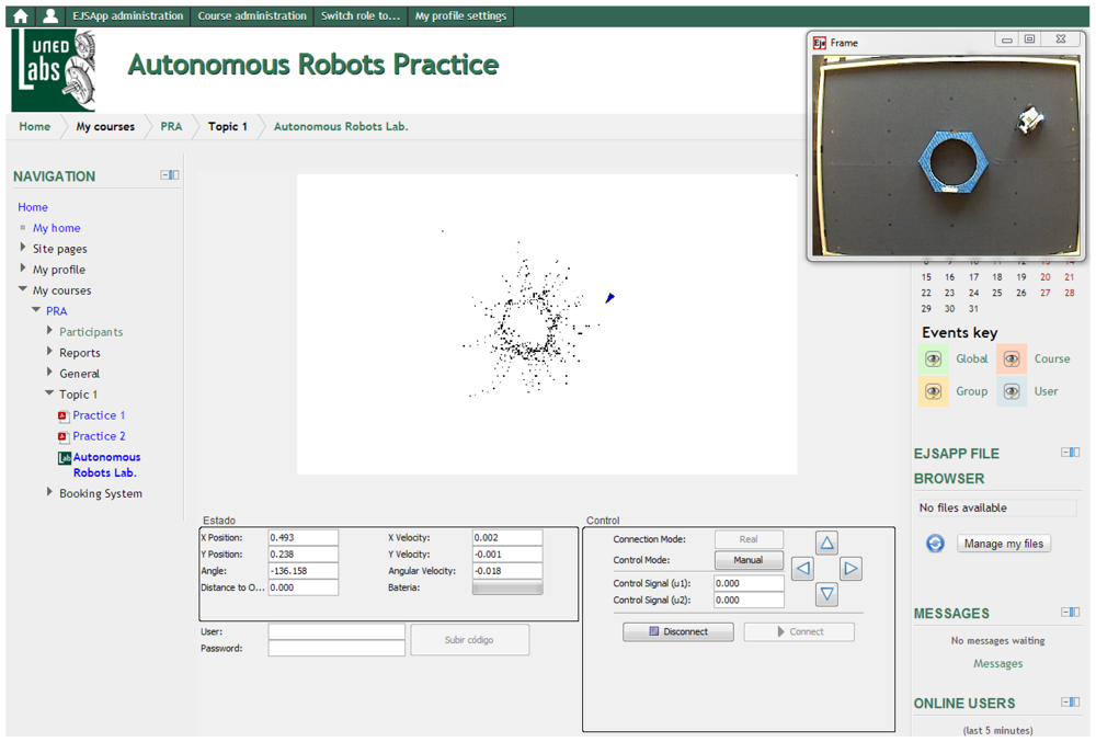 Virtual And Remote Robotic Laboratory Using Ejs Matlab And Labview