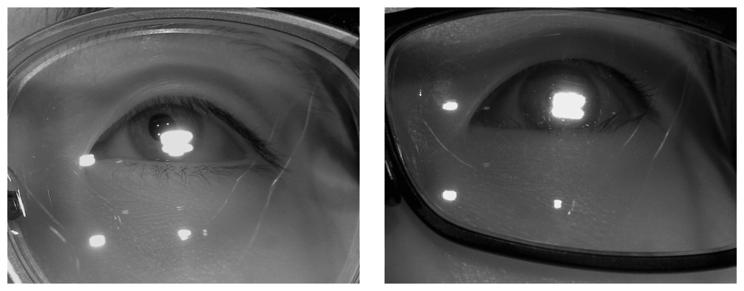 Gaze Tracking System for User Wearing Glasses