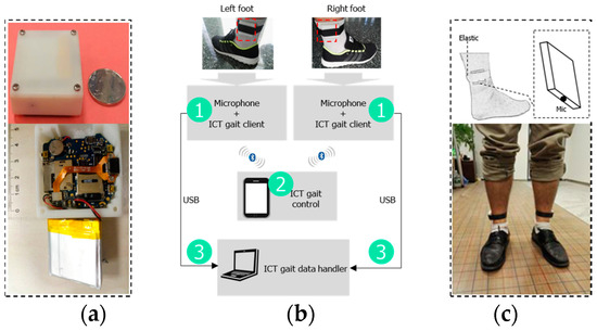 Estimation of Temporal Gait Parameters Using a Wearable Microphone-Sensor-Based System