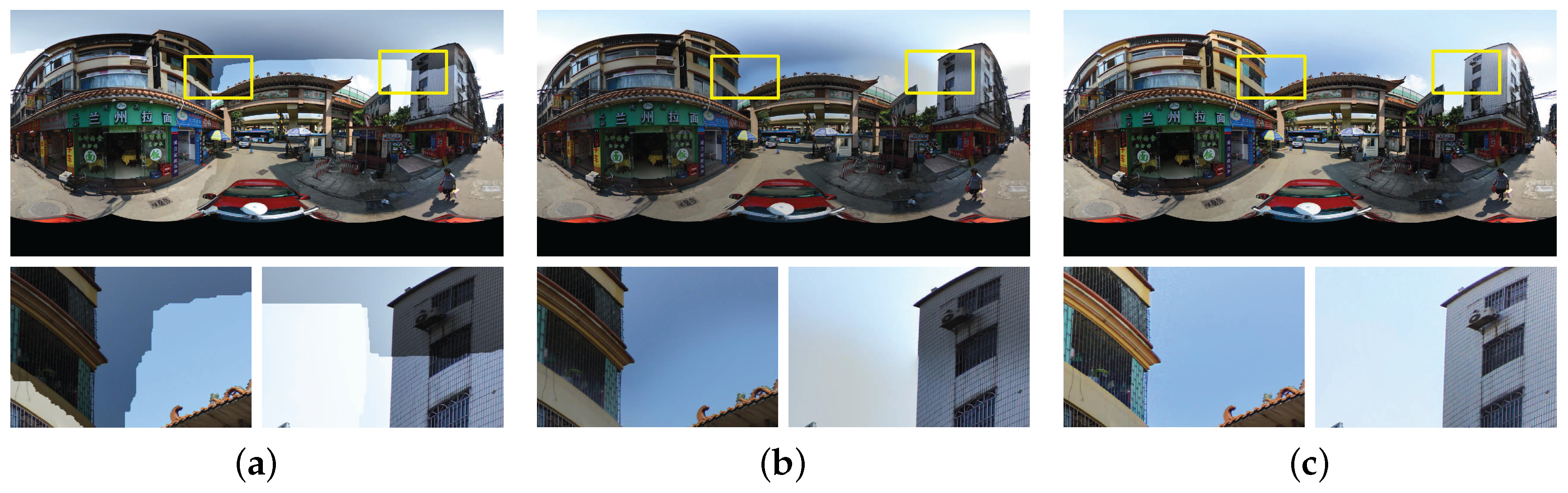 A Unified Framework for Street-View Panorama Stitching