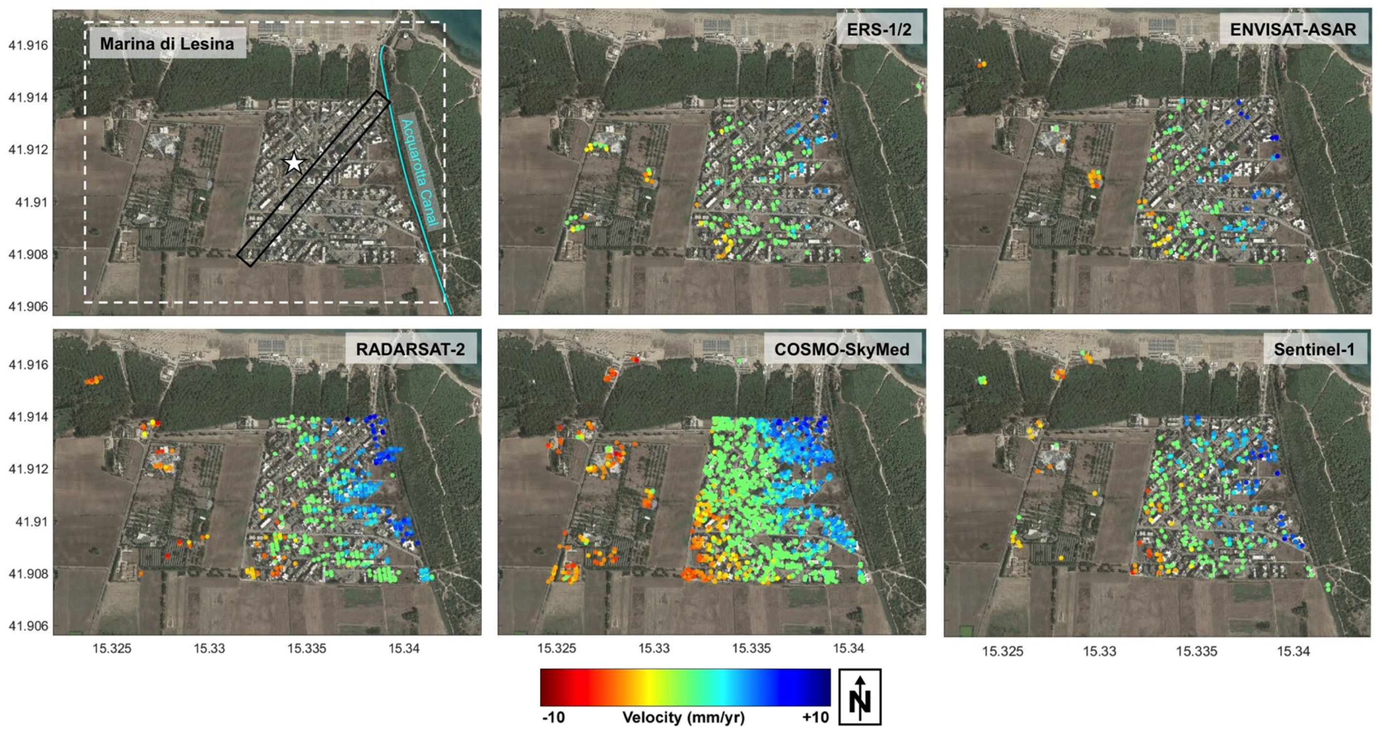 Performance Analysis of Satellite Missions for Multi-Temporal SAR Interferometry