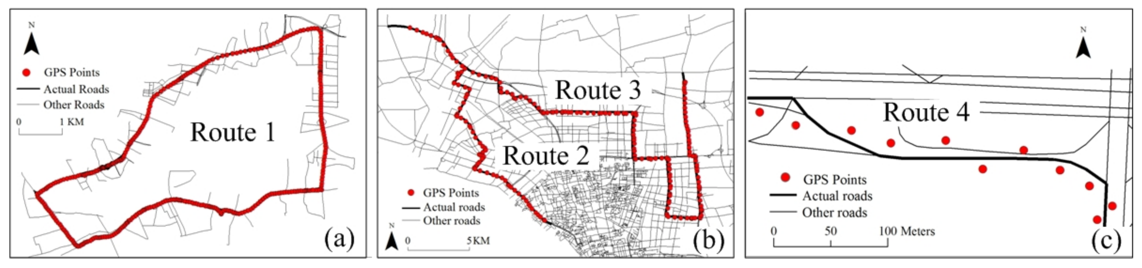 Sensors | Free Full-Text | An Enhanced Hidden Markov Map Matching Model for Floating Car Data