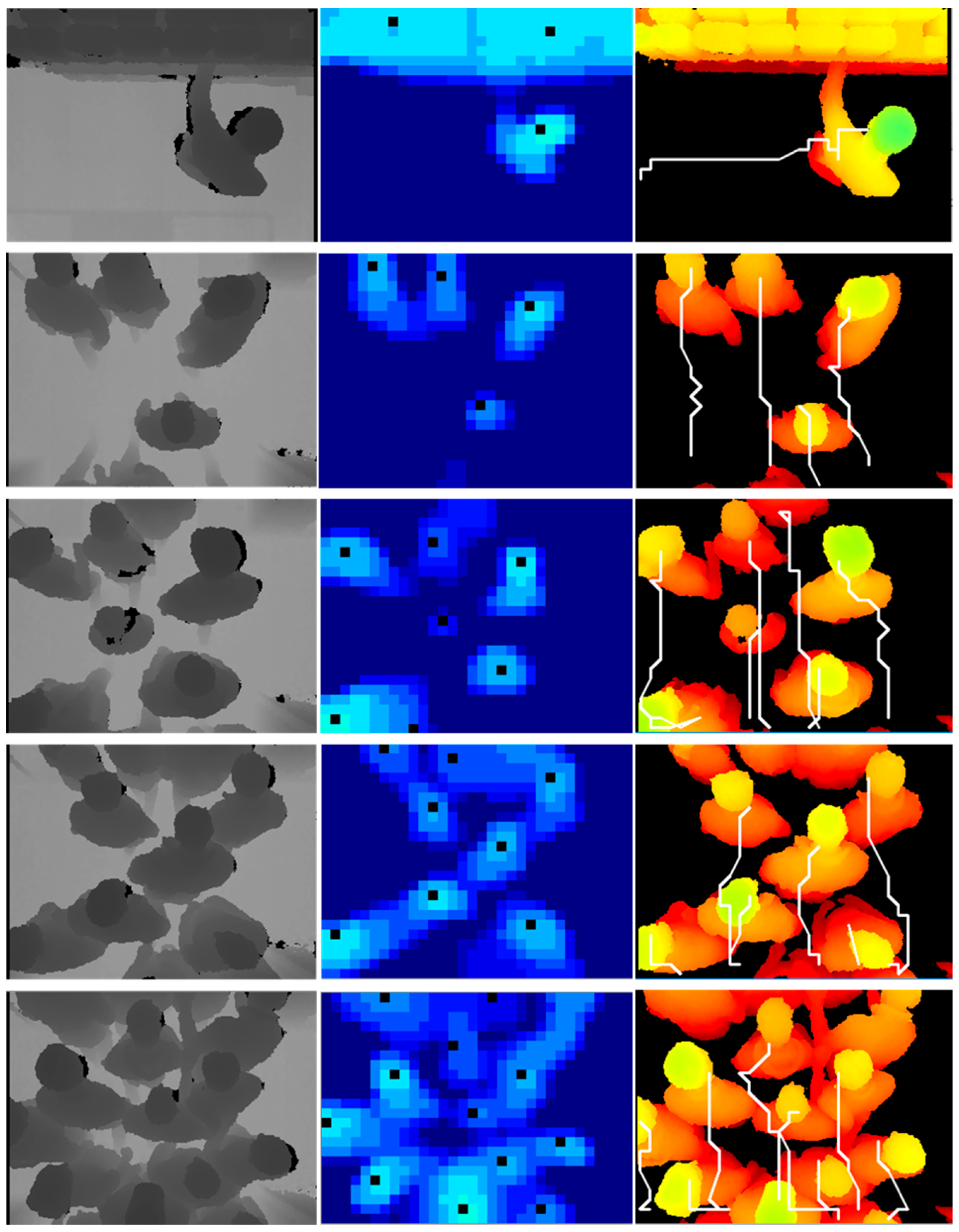 A High-Computational Efficiency Human Detection and Flow Estimation Method Based on TOF Measurements
