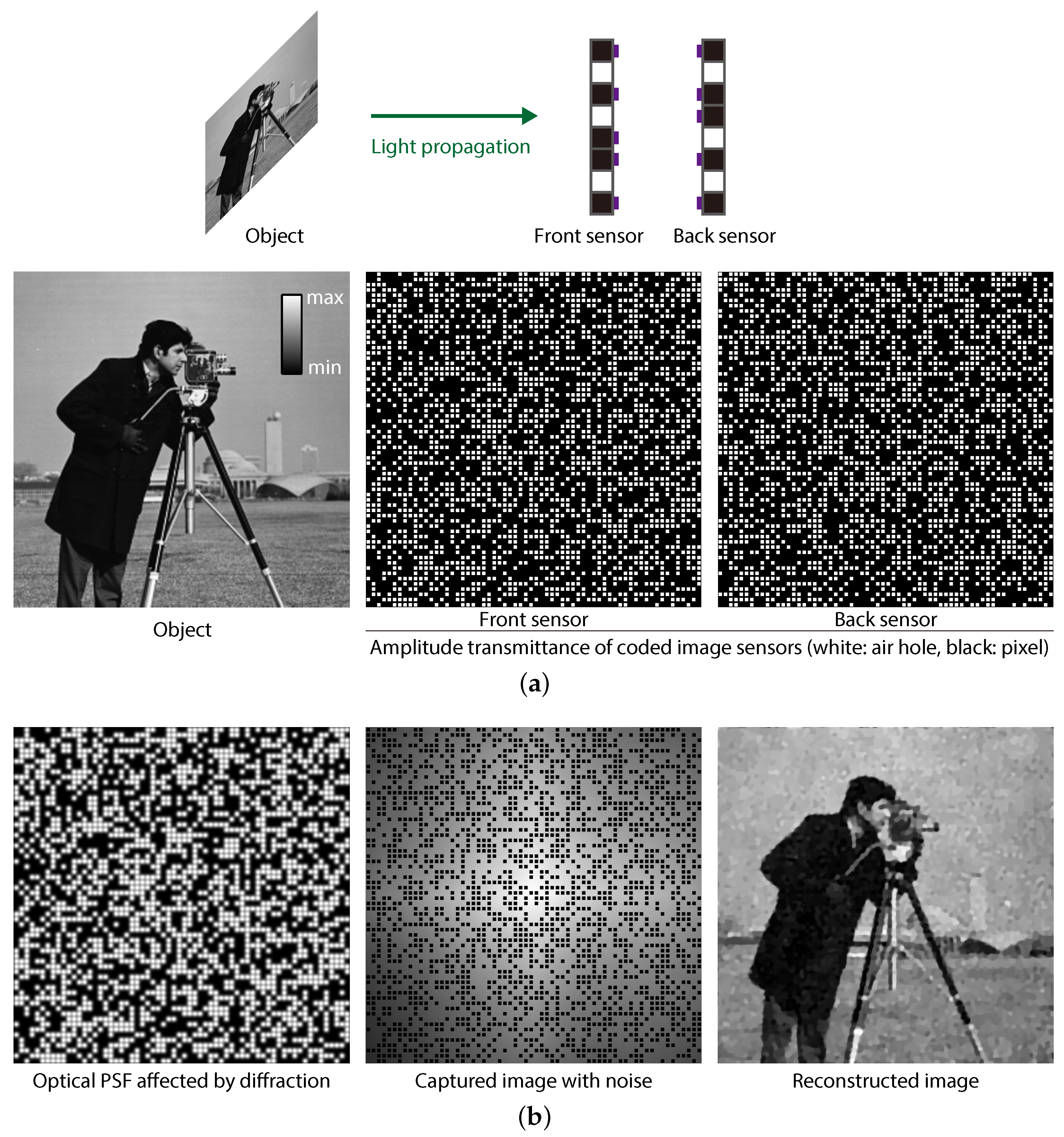 Super Field-of-View Lensless Camera by Coded Image Sensors
