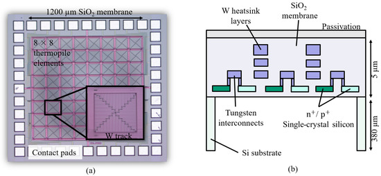 Crosstalk Analysis of a CMOS Single Membrane Thermopile Detector Array