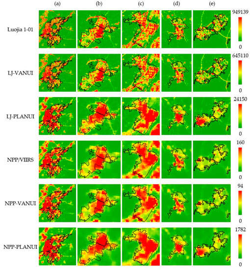 A POI and LST Adjusted NTL Urban Index for Urban Built-Up Area Extraction