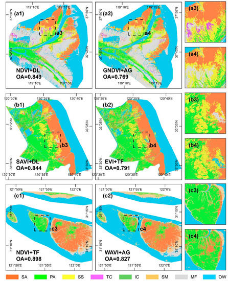 Evaluation of Vegetation Index-Based Curve Fitting Models for Accurate Classification of Salt ...
