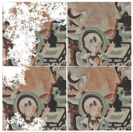 Colour-Balanced Edge-Guided Digital Inpainting: Applications on Artworks