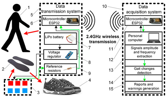 Wearable Feet Pressure Sensor for Human Gait and Falling Diagnosis