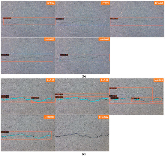 Crack Detection and Comparison Study Based on Faster R-CNN and Mask R-CNN