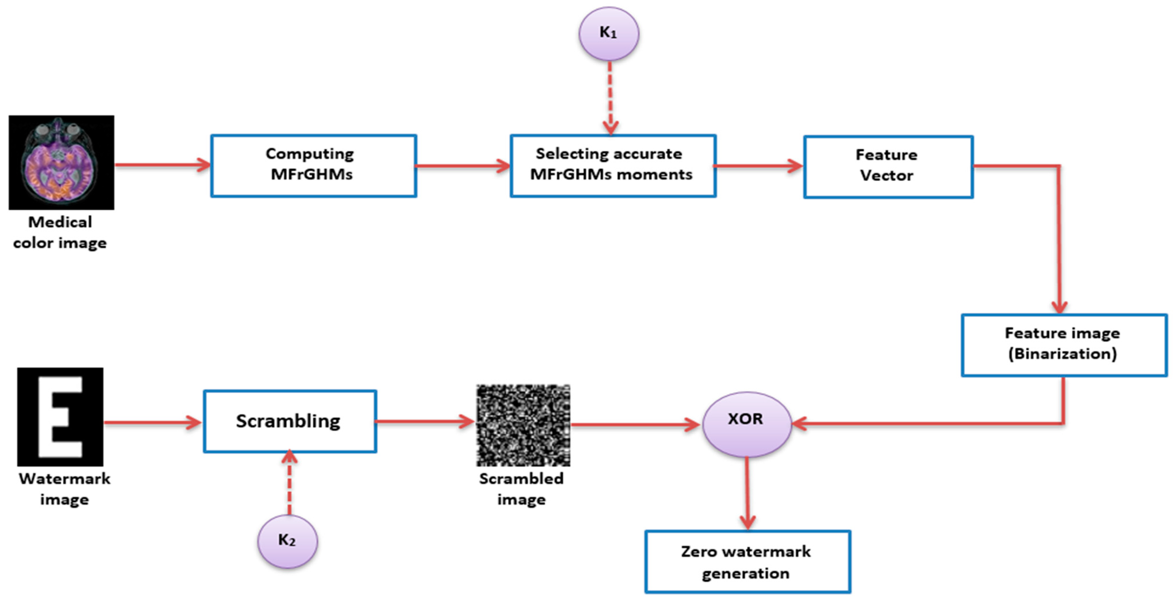 Robust Zero-Watermarking of Color Medical Images Using Multi-Channel Gaussian-Hermite Moments ...