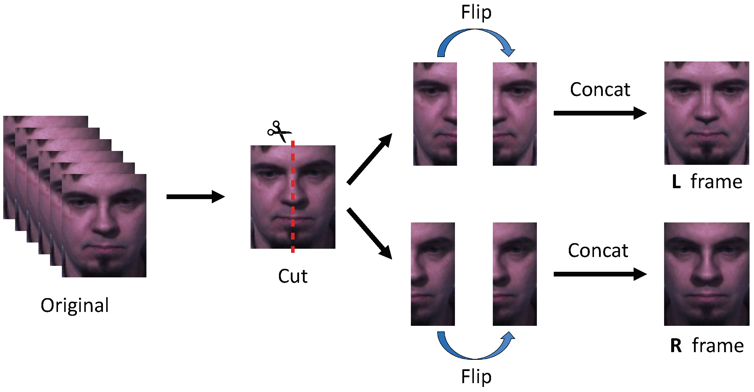 N-Step Pre-Training and Décalcomanie Data Augmentation for Micro-Expression Recognition