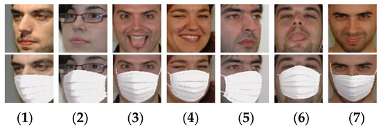 A Two-Stage Deep Generative Model for Masked Face Synthesis