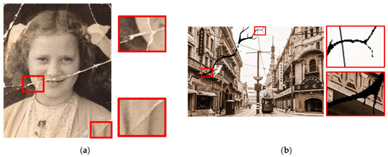 Learning-Based Image Damage Area Detection for Old Photo Recovery