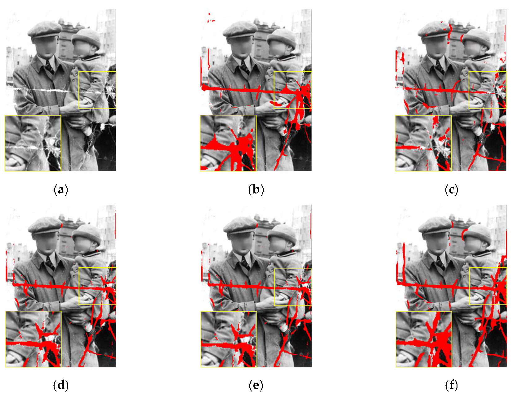 Learning-Based Image Damage Area Detection for Old Photo Recovery