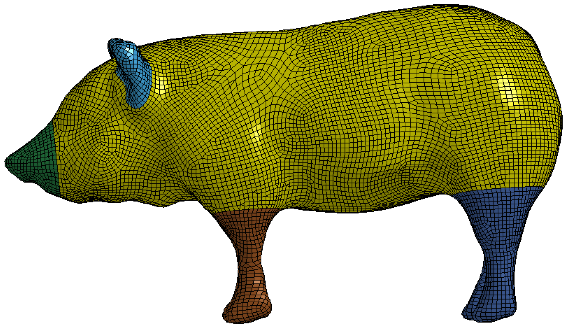 Safety Study of High-Speed Collisions between Trains and Live Intruder