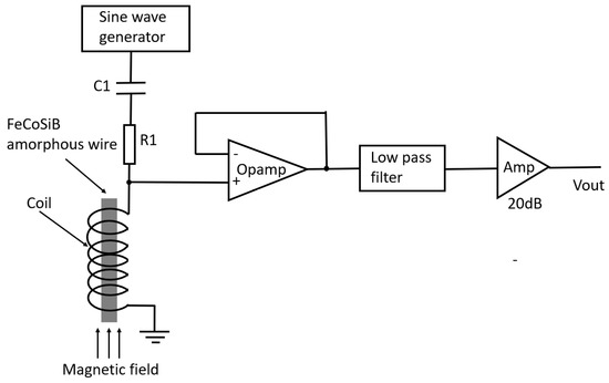 A Magnetic Sensor Based on the Nonlinear Effect of Co-Rich Amorphous Wire