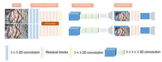 Real-Time Dense Reconstruction with Binocular Endoscopy Based on StereoNet and ORB-SLAM