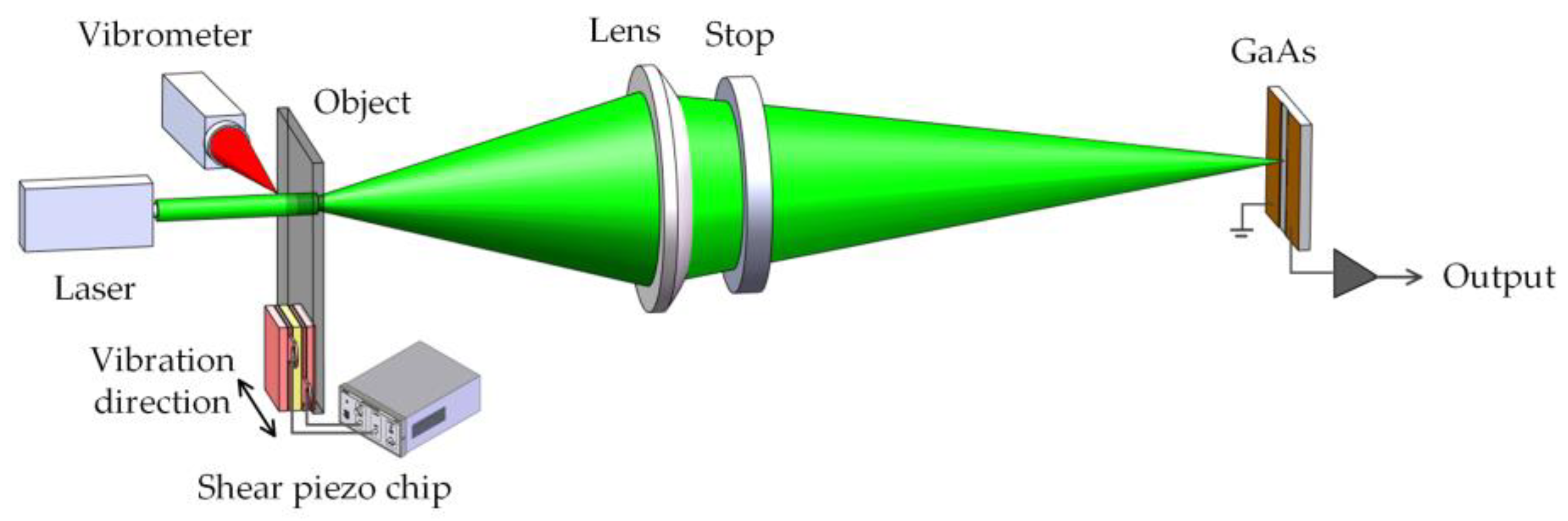 Speckle Measurement for Small In-Plane Vibration Using GaAs