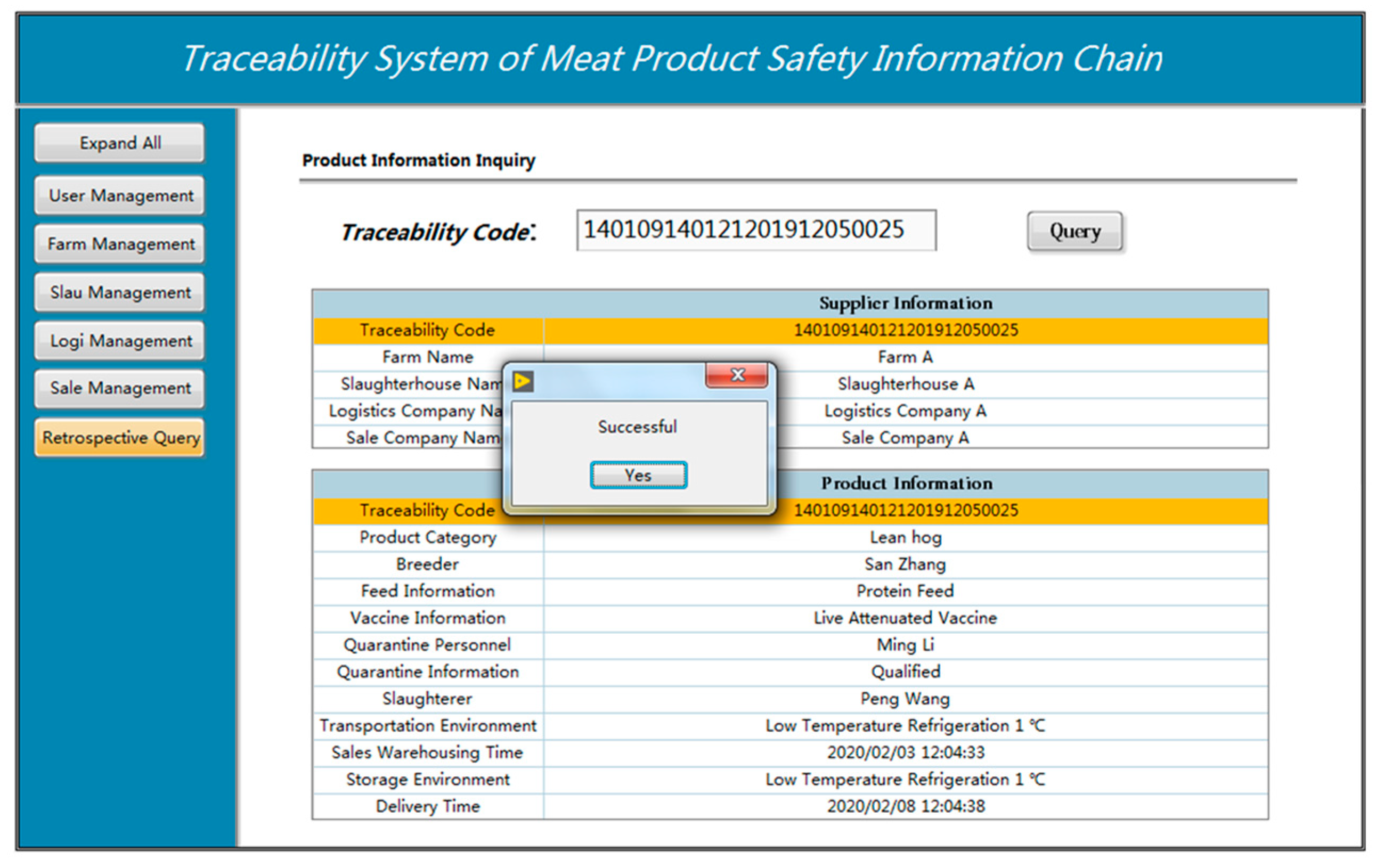 Design of Meat Product Safety Information Chain Traceability System ...