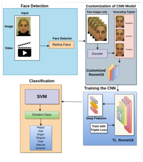 Robust Human Face Emotion Classification Using Triplet-Loss-Based Deep CNN Features and SVM