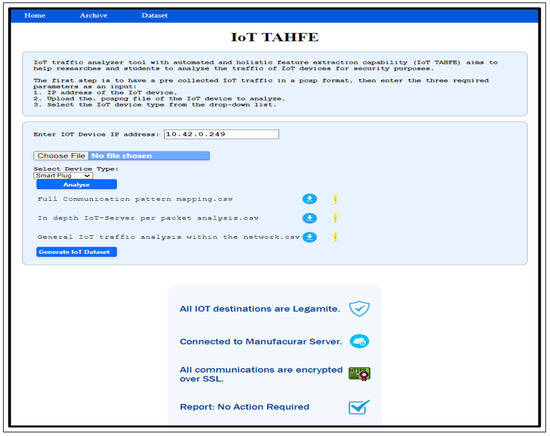 IoT Traffic Analyzer Tool with Automated and Holistic Feature Extraction Capability