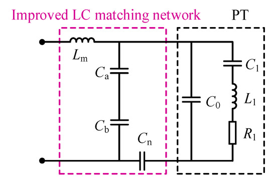A Driving Power Supply for Piezoelectric Transducers Based on an Improved LC Matching Network