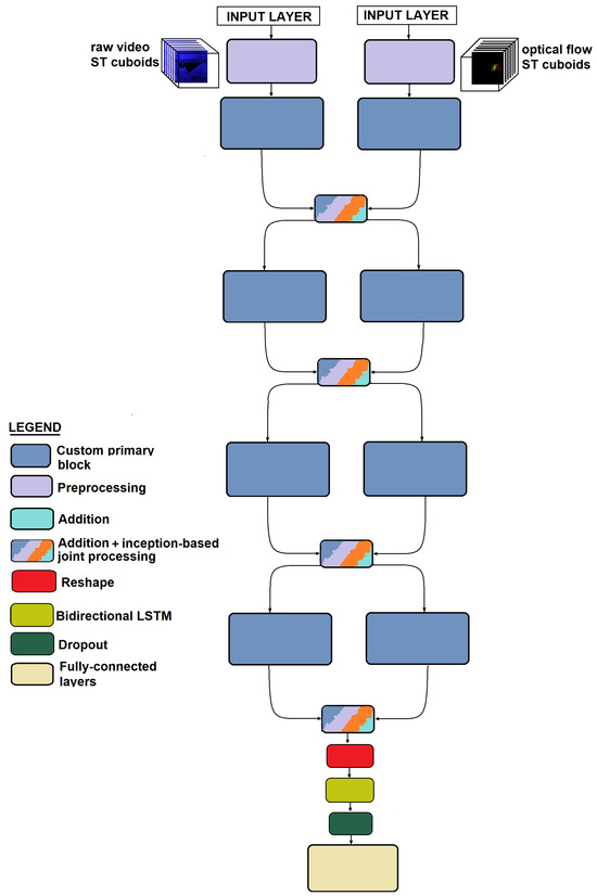 Dual-Stream Spatiotemporal Networks with Feature Sharing for Monitoring ...