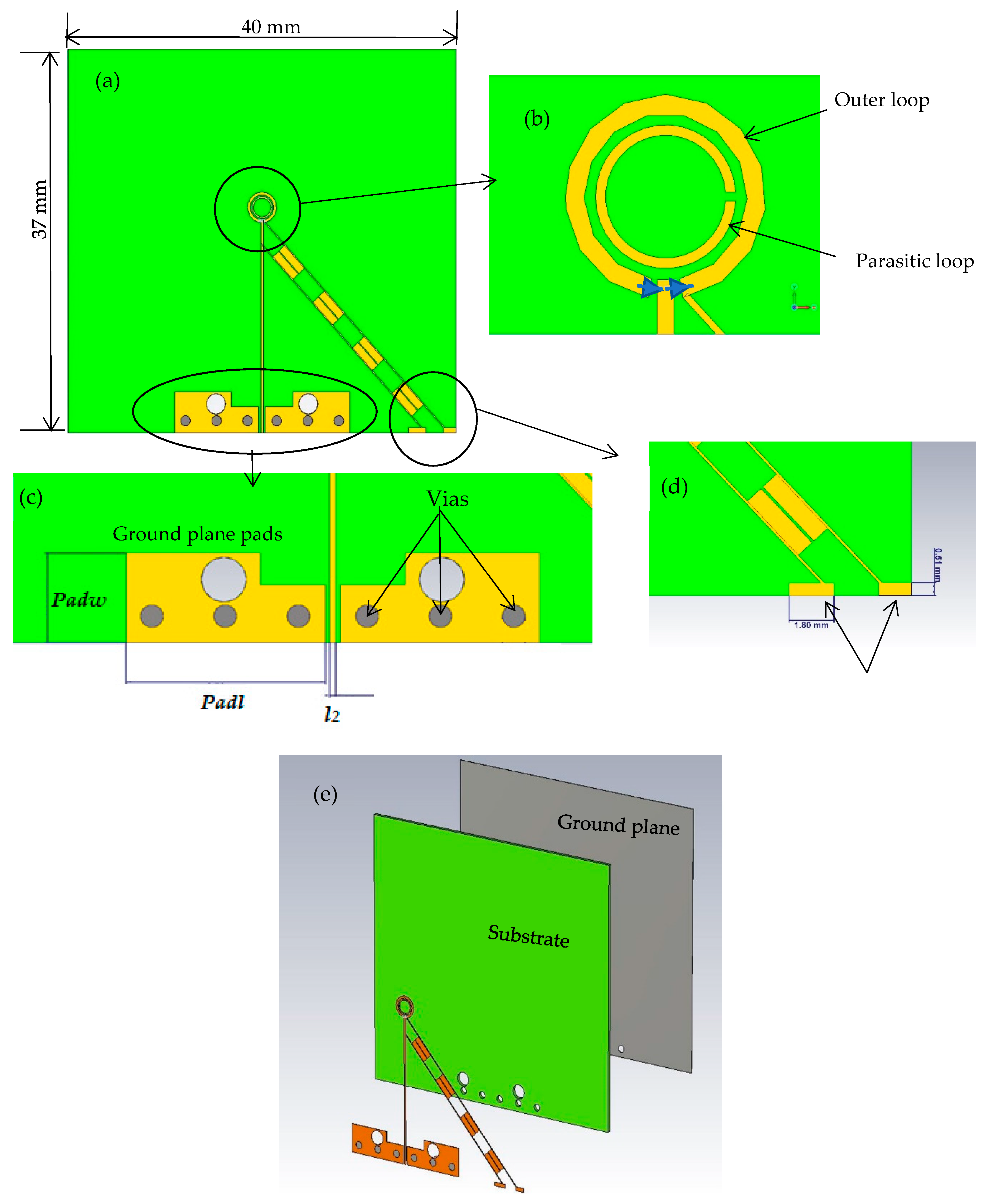 Cost-Effective Design of Polarization and Bandwidth Reconfigurable Millimeter-Wave Loop Antenna