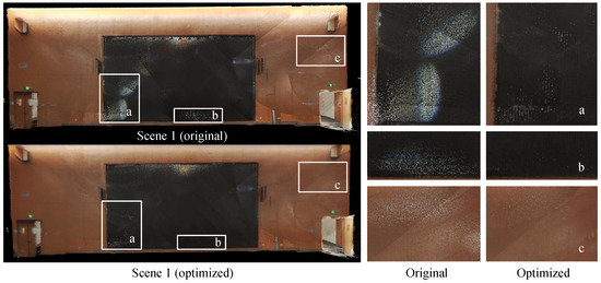Omnidirectional-Sensor-System-Based Texture Noise Correction in Large-Scale 3D Reconstruction