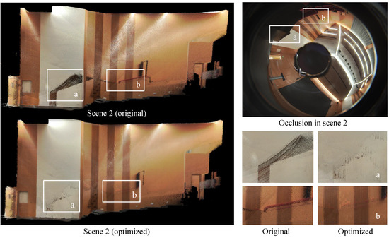 Omnidirectional-Sensor-System-Based Texture Noise Correction in Large-Scale 3D Reconstruction