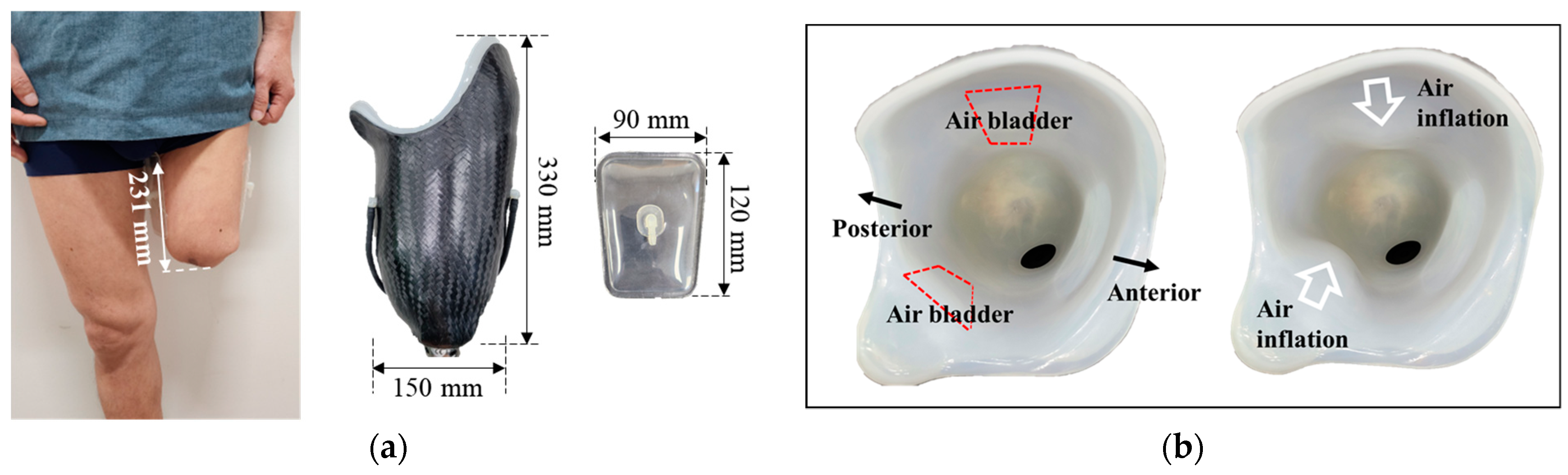 Sensors | Free Full-Text | A Pneumatically Controlled Prosthetic Socket for Transfemoral Amputees