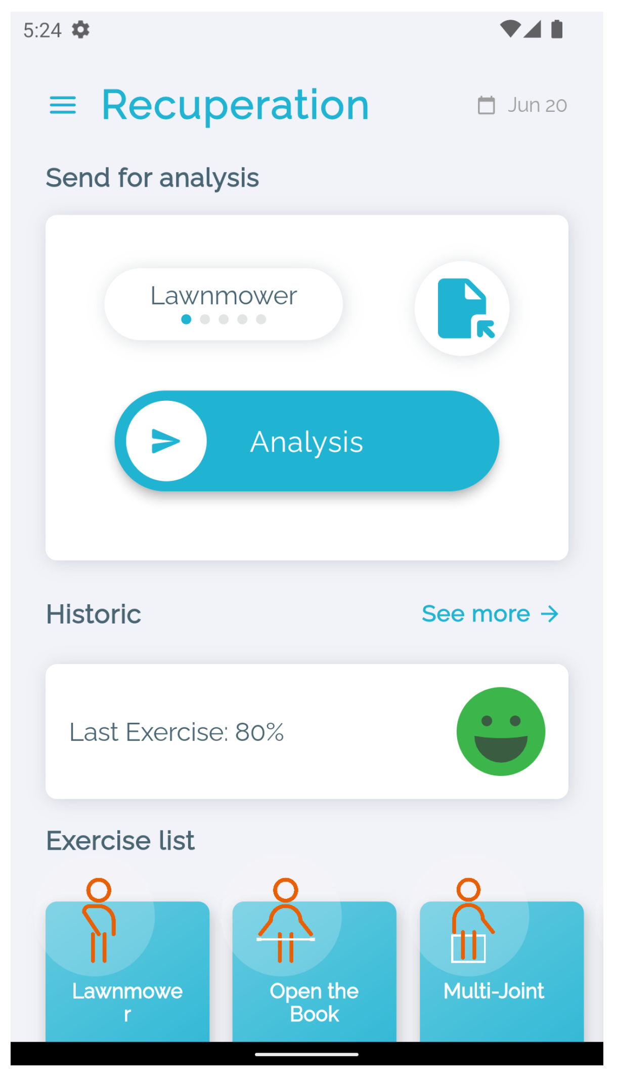 A Machine Learning App for Monitoring Physical Therapy at Home