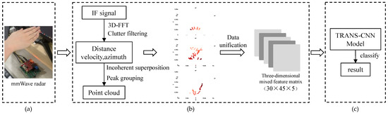 TRANS-CNN-Based Gesture Recognition for mmWave Radar