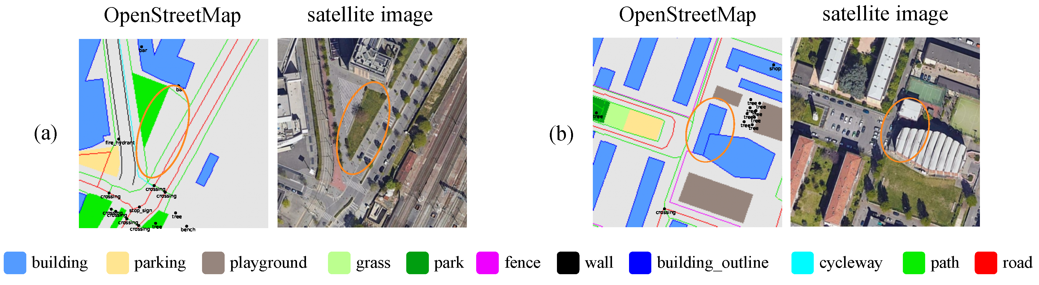 Combining OpenStreetMap with Satellite Imagery to Enhance Cross-View Geo-Localization