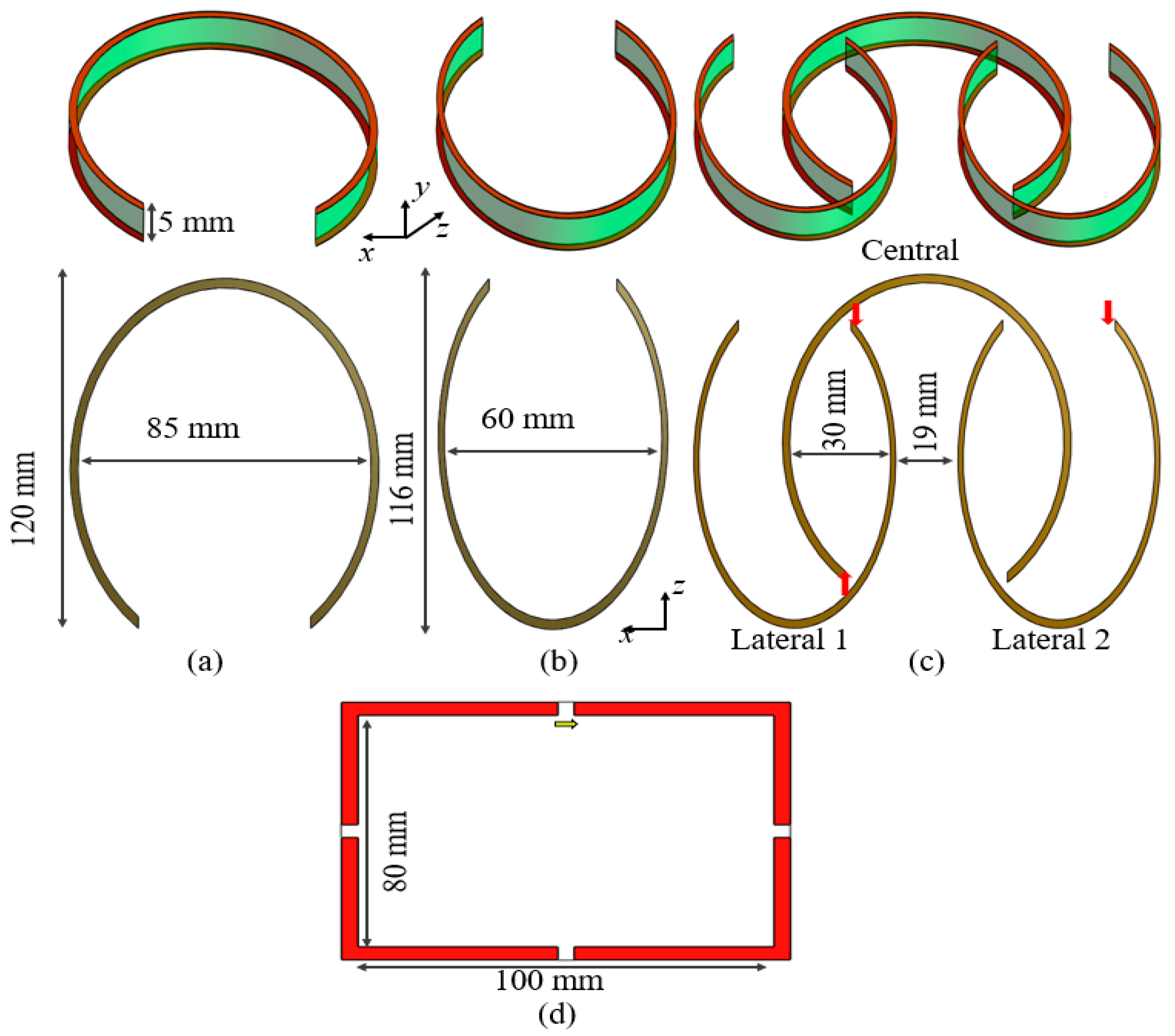 Simulation Design of an Elliptical Loop-Microstrip Array for Brain Lobe Imaging with an 11.74 ...