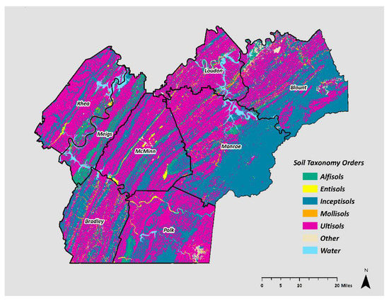 Soil Organic Carbon Changes for Switchgrass Farms in East Tennessee, USA