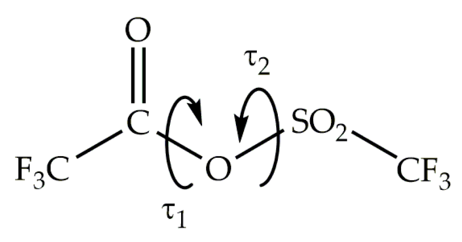 Conformational Analysis of Trifluoroacetyl Triflate, CF3C(O)OSO2CF3 ...