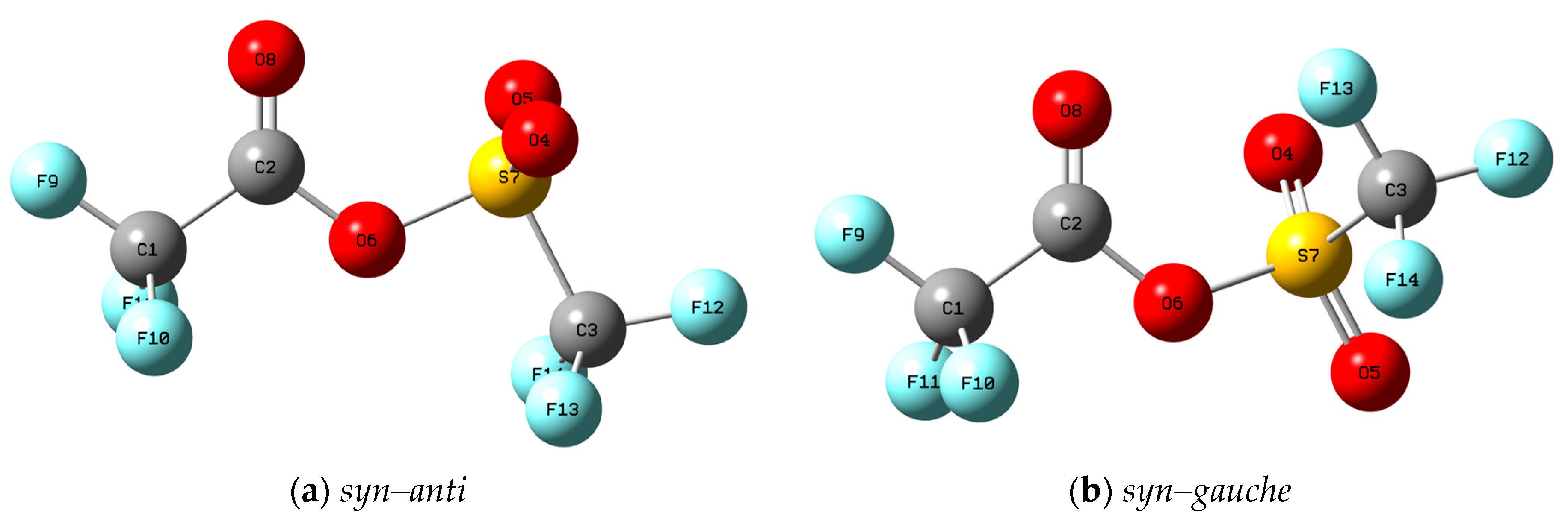 Conformational Analysis of Trifluoroacetyl Triflate, CF3C(O)OSO2CF3 ...