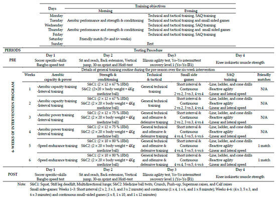 Follow-Up Weekly Training Distribution and Accumulated Internal Load ...