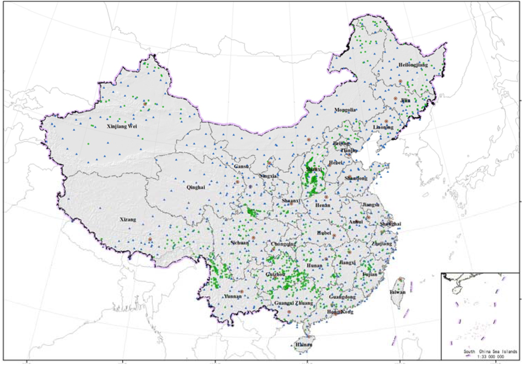 Biomass Resources Distribution in the Terrestrial Ecosystem of China